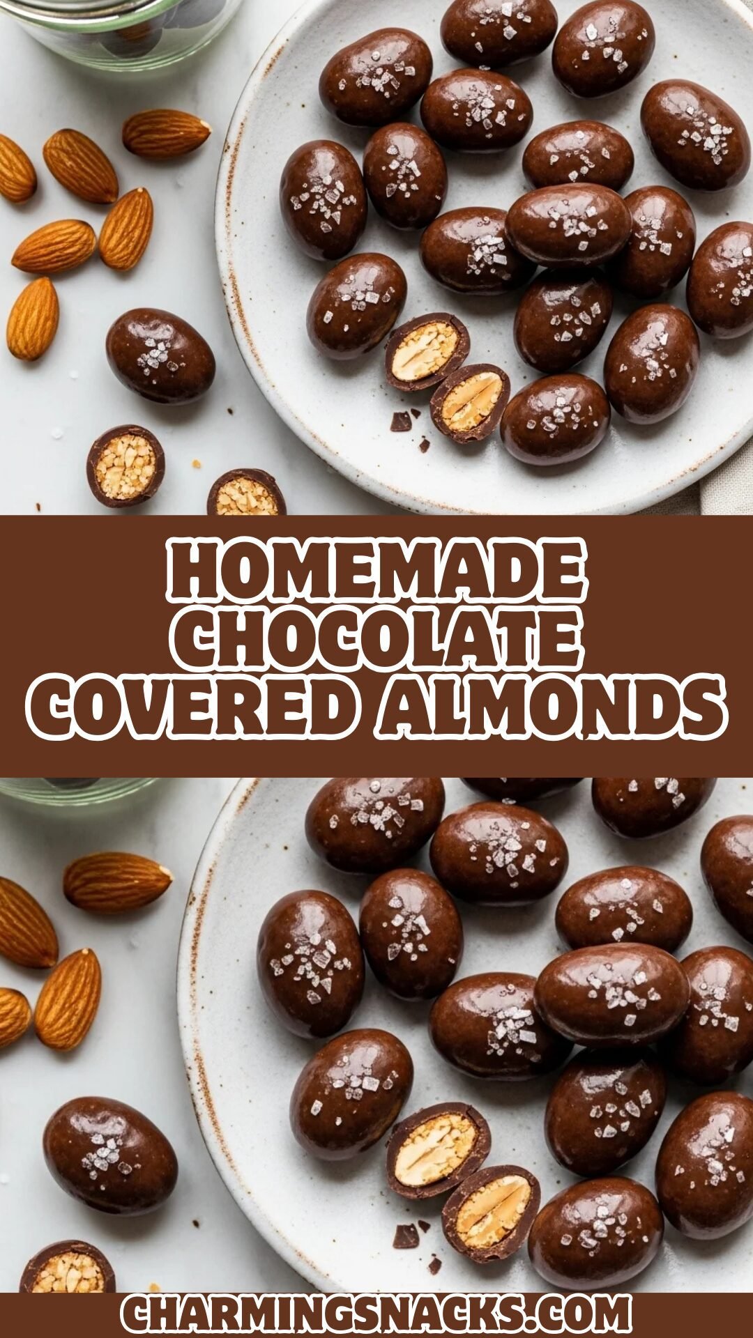 Homemade Chocolate Covered Almonds (Just 3 Ingredients!)