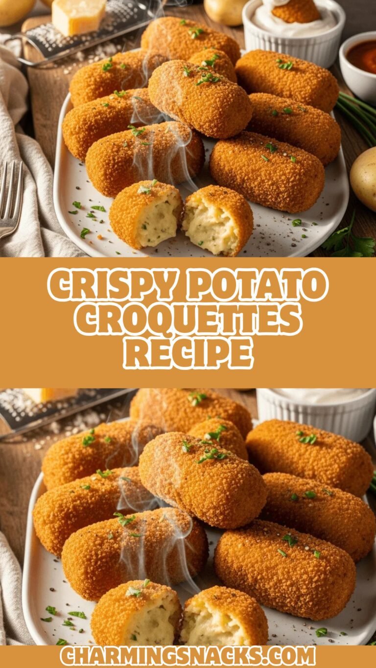 Crispy Potato Croquettes Recipe: Easy Fried Potato Croquettes